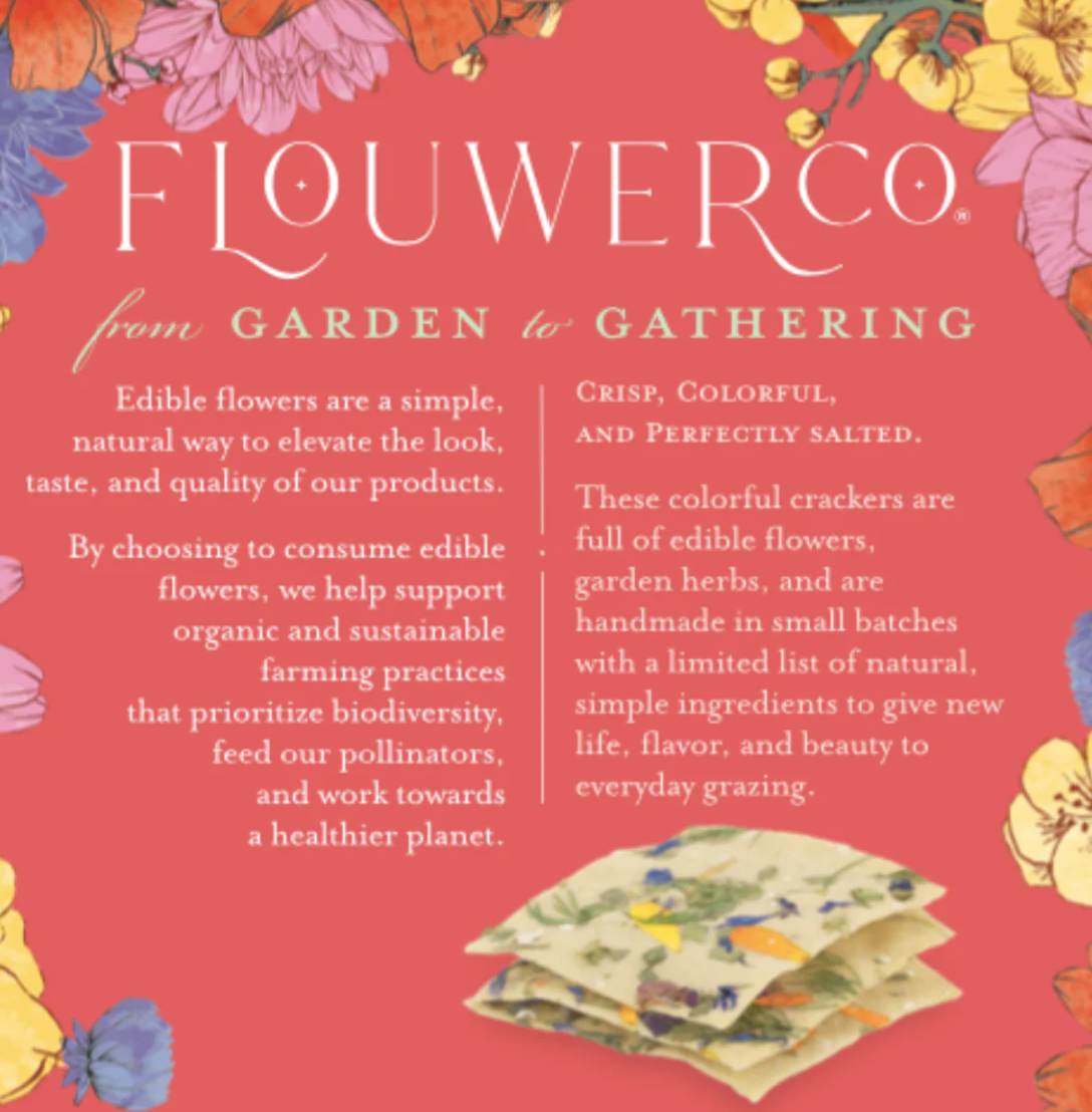 Gorgeous and Delicious Artisanal Flower Crackers | Flouwer Co – Food ...