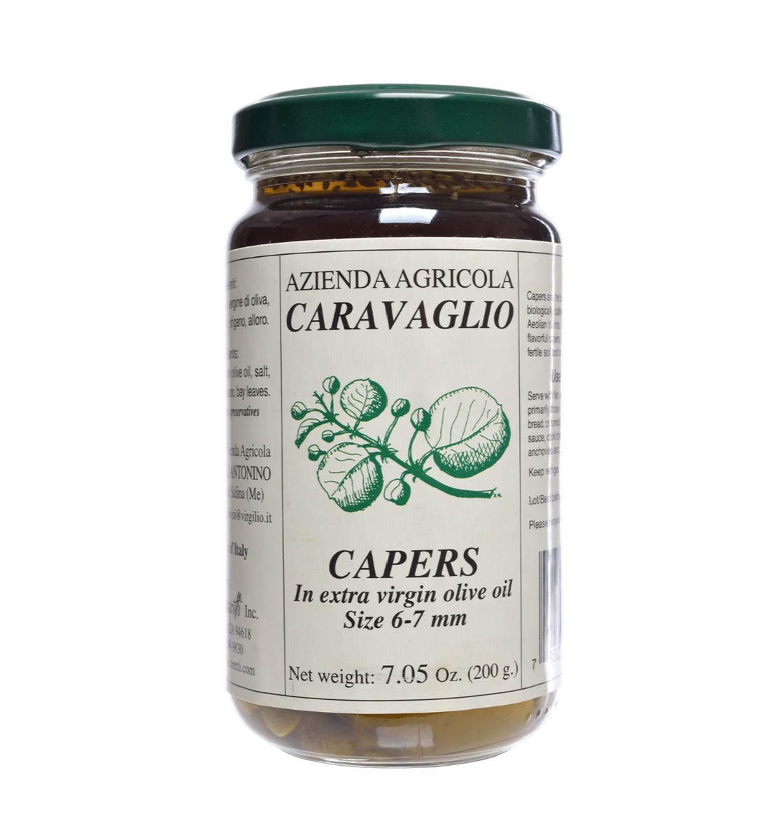 Capers in Extra Virgin Olive Oil (Sicily) | Caravaglio – Food Shed Idaho
