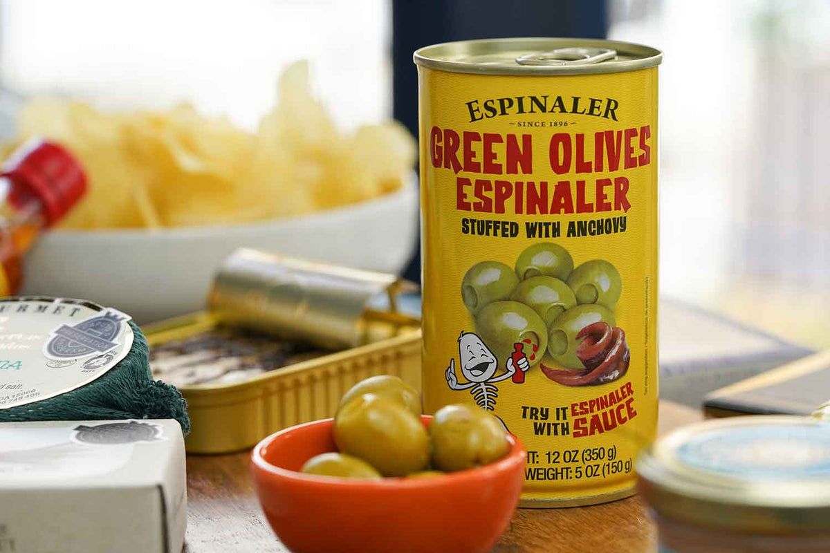 Anchovy Stuffed Green Olives (Spain) | Espinaler – Food Shed Idaho